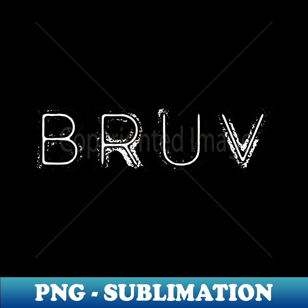 Black and White Rustic Retro Capital Letters Word BRUV - Art | Inspire ...
