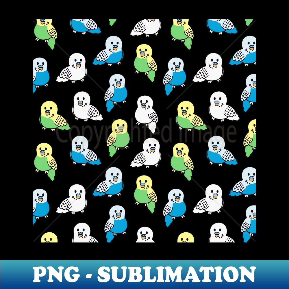 Budgie Pattern - PNG Transparent Digital Download File for S | Inspire ...