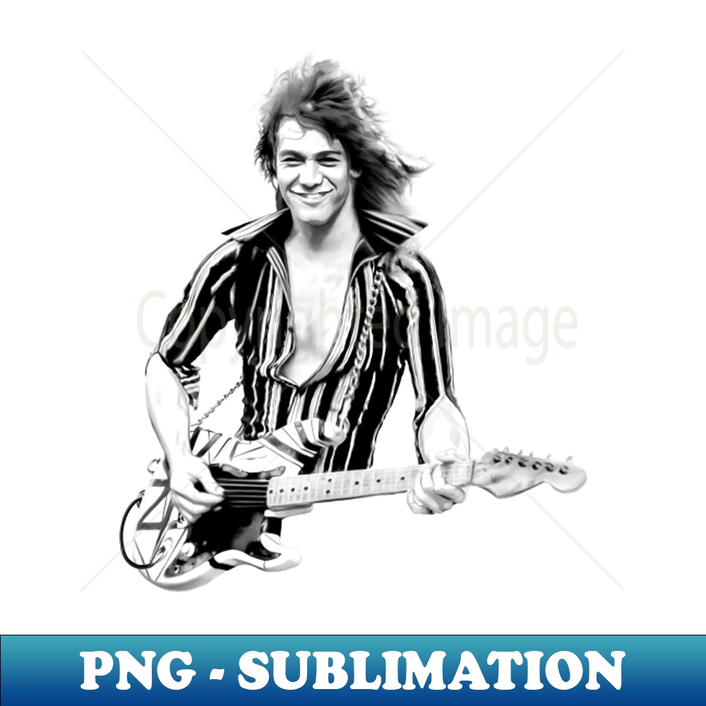Eddie Van Halen - PNG Sublimation Digital Download - Vibrant - Inspire ...