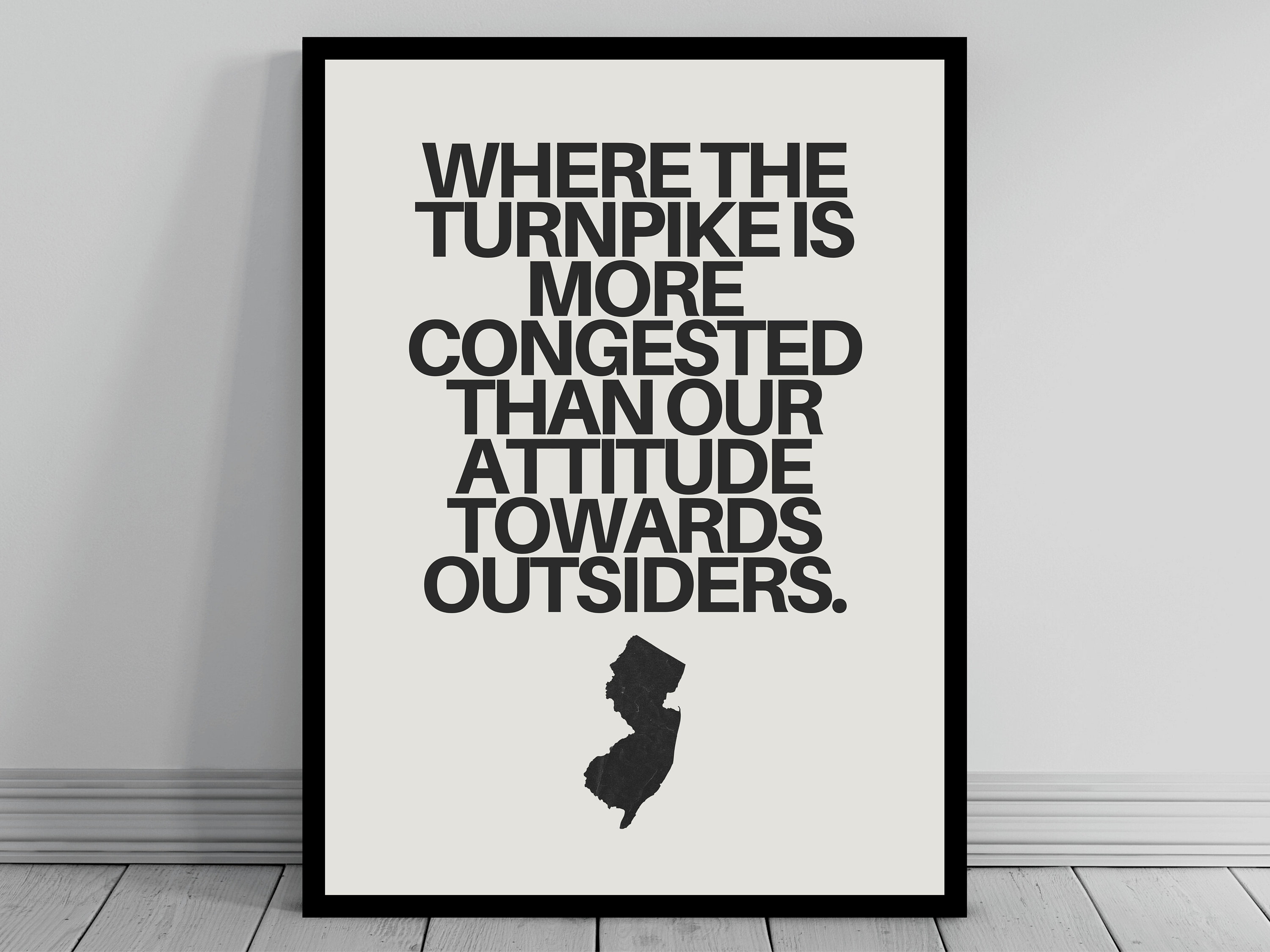 Hilarious New Jersey Meme Print New Jersey Poster Minimali - Inspire Uplift