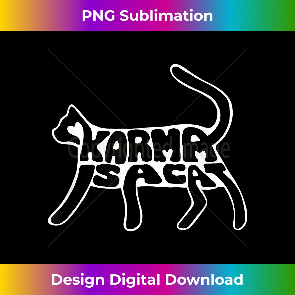 Karma Typogram is Cat Silhouette Tail Paw Cute Pet Lover - L | Inspire ...
