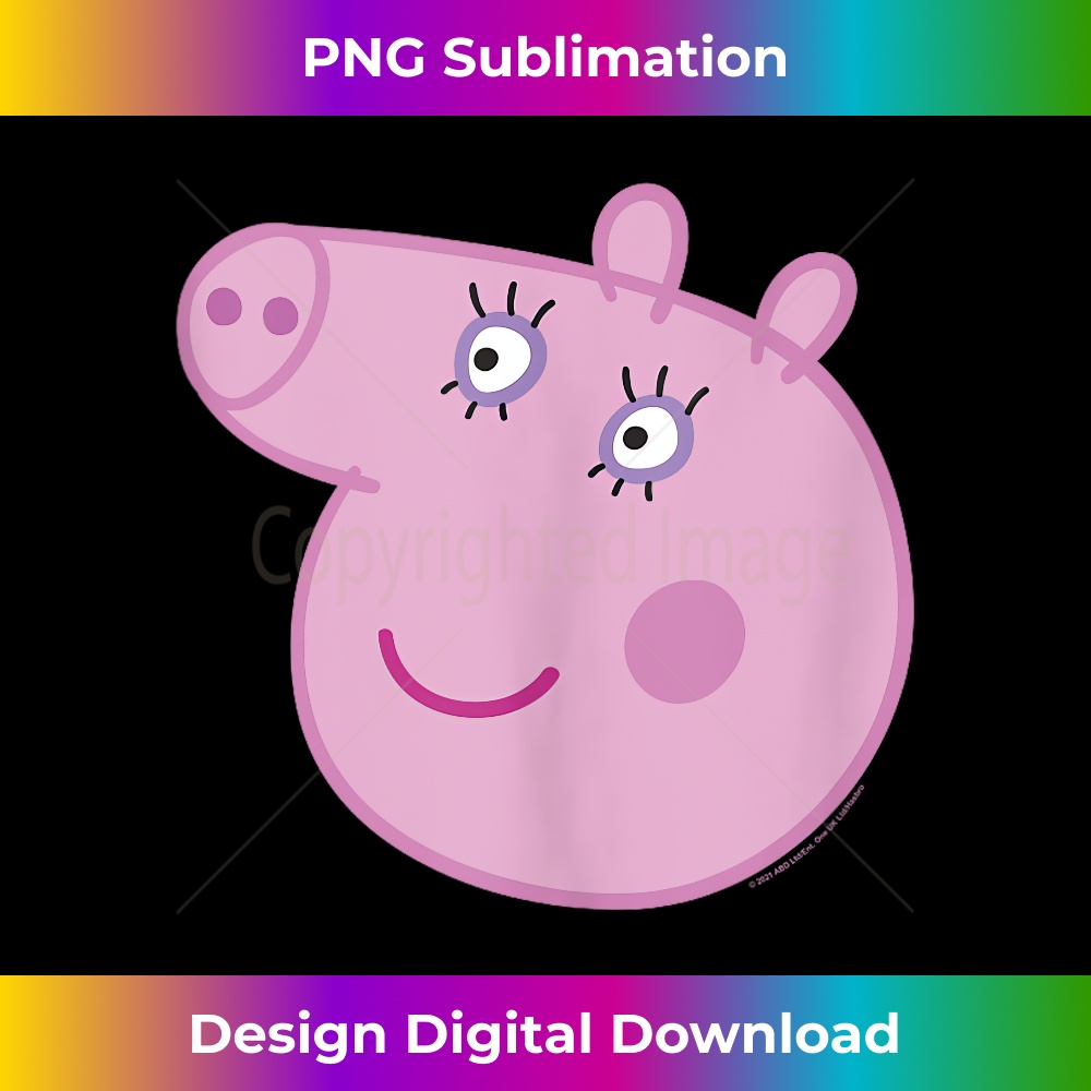Peppa Pig Happy Mummy Pig Big Face Tank - Artisanal Sublimat | Inspire ...