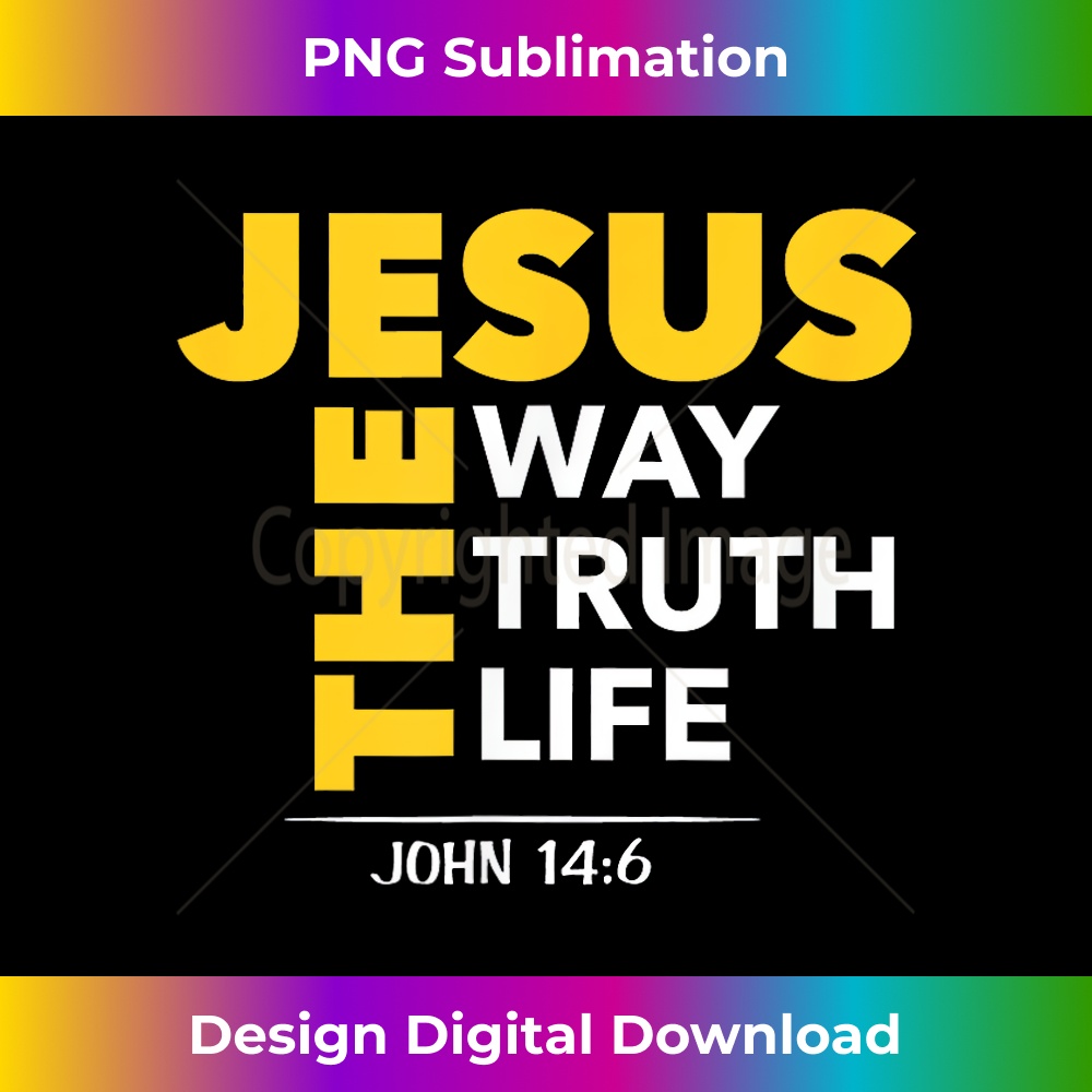 Jesus The Way Truth Life John 146 Christian Bible - Deluxe P | Inspire ...