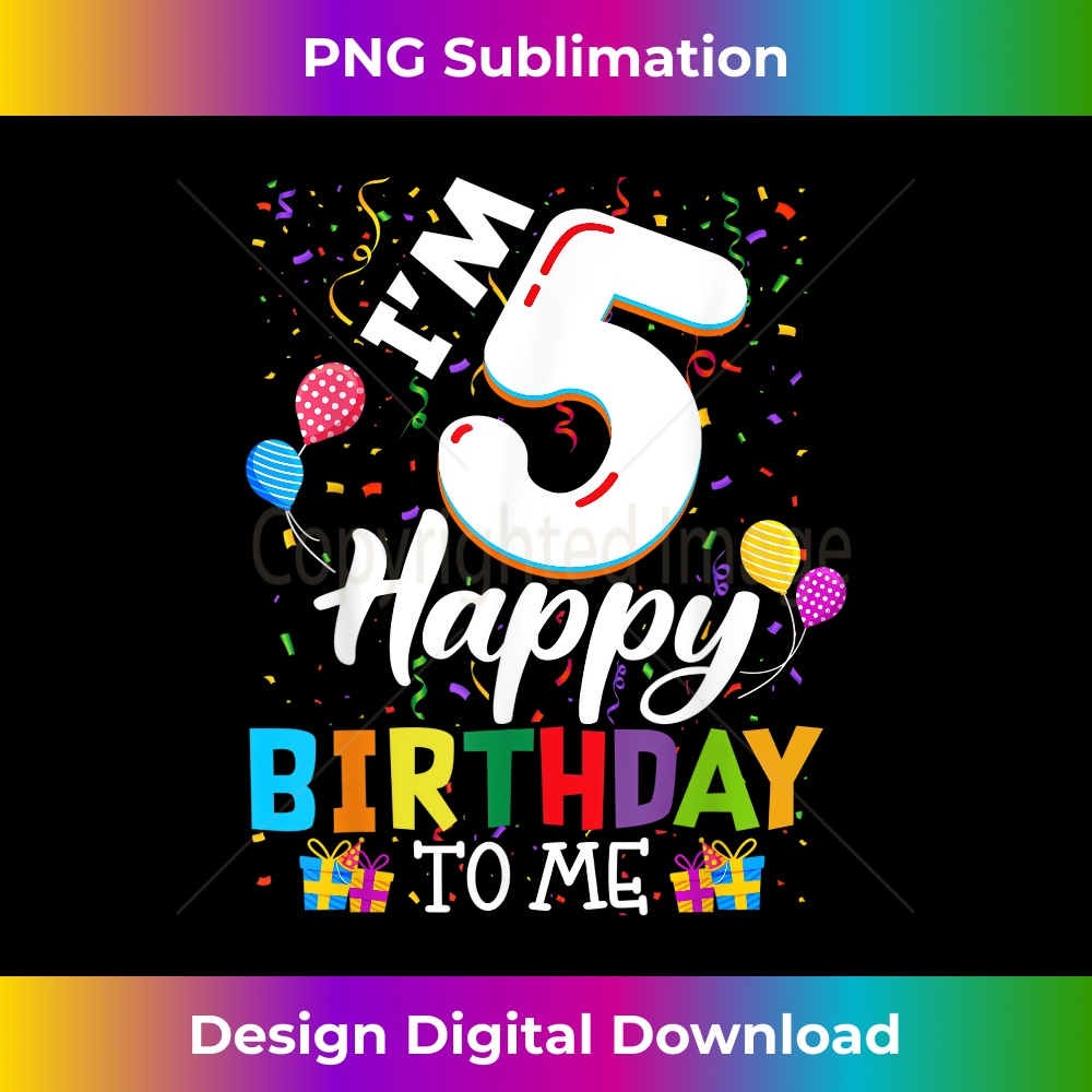Kids Two 5th Birthday Happy Birthday Boys Girls 5 Years - De | Inspire ...