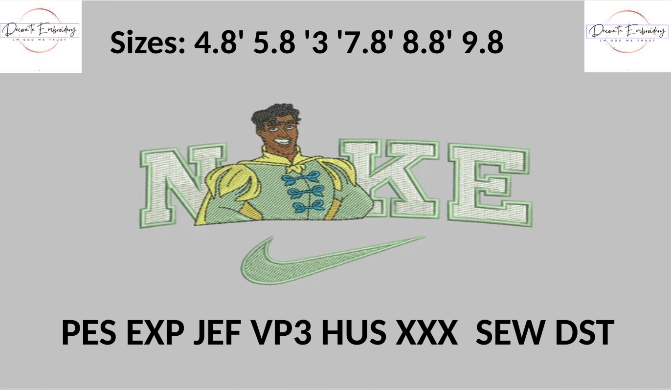 Nike Naveen Embroidery File 6 sizes, Nike Embroidery Files, | Inspire ...