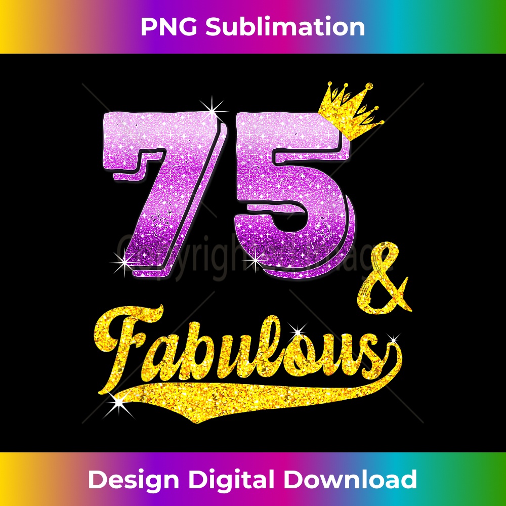75 and fabulous - 75 years old Gift - 75th Birthd - Eco-Frie | Inspire ...