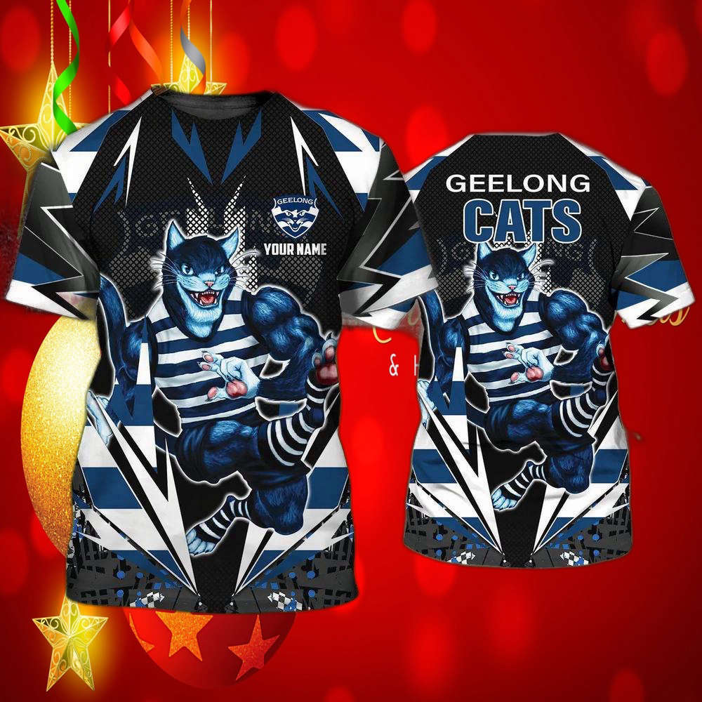 Geelong Cats 3D T-Shirt: Customized Fan Gear for True Suppor | Inspire ...