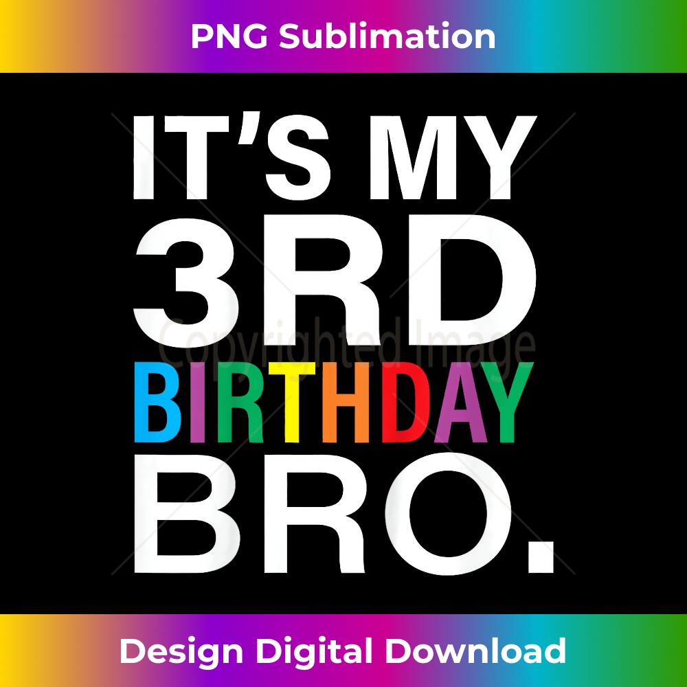 Kids It's My 3rd Birthday Bro Funny 3rd Birthday Joke 3 Year | Inspire ...