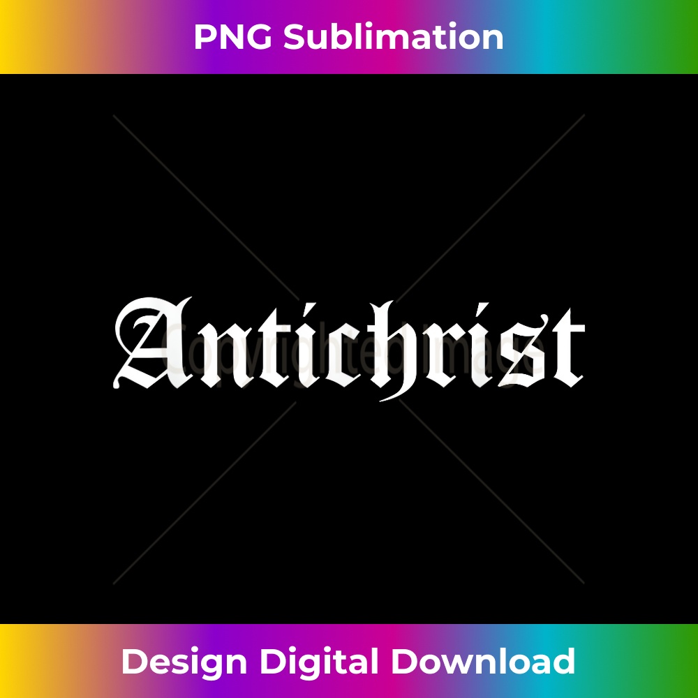 Antichrist in Gothic Letters Devilish Satanic De - Bohemian | Inspire ...