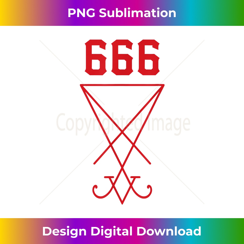 666 - Satanic Symbol T-Shirt (Sign of the Devi - Contemporar | Inspire ...