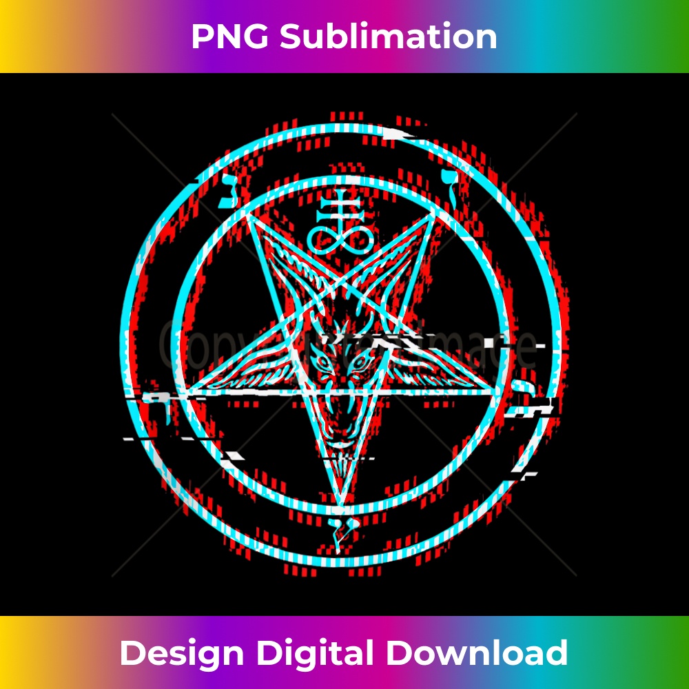 Satanic Pentagram Baphomet Vaporwave Aesthetic Horror Tank T - Inspire ...