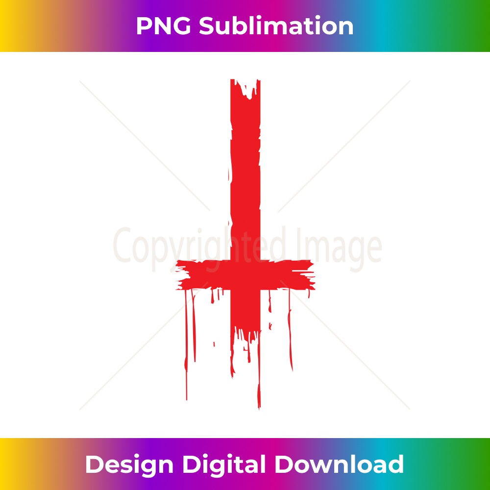 Upside Down Inverted Cross Long Sl - Sublimation-Optimized P - Inspire ...