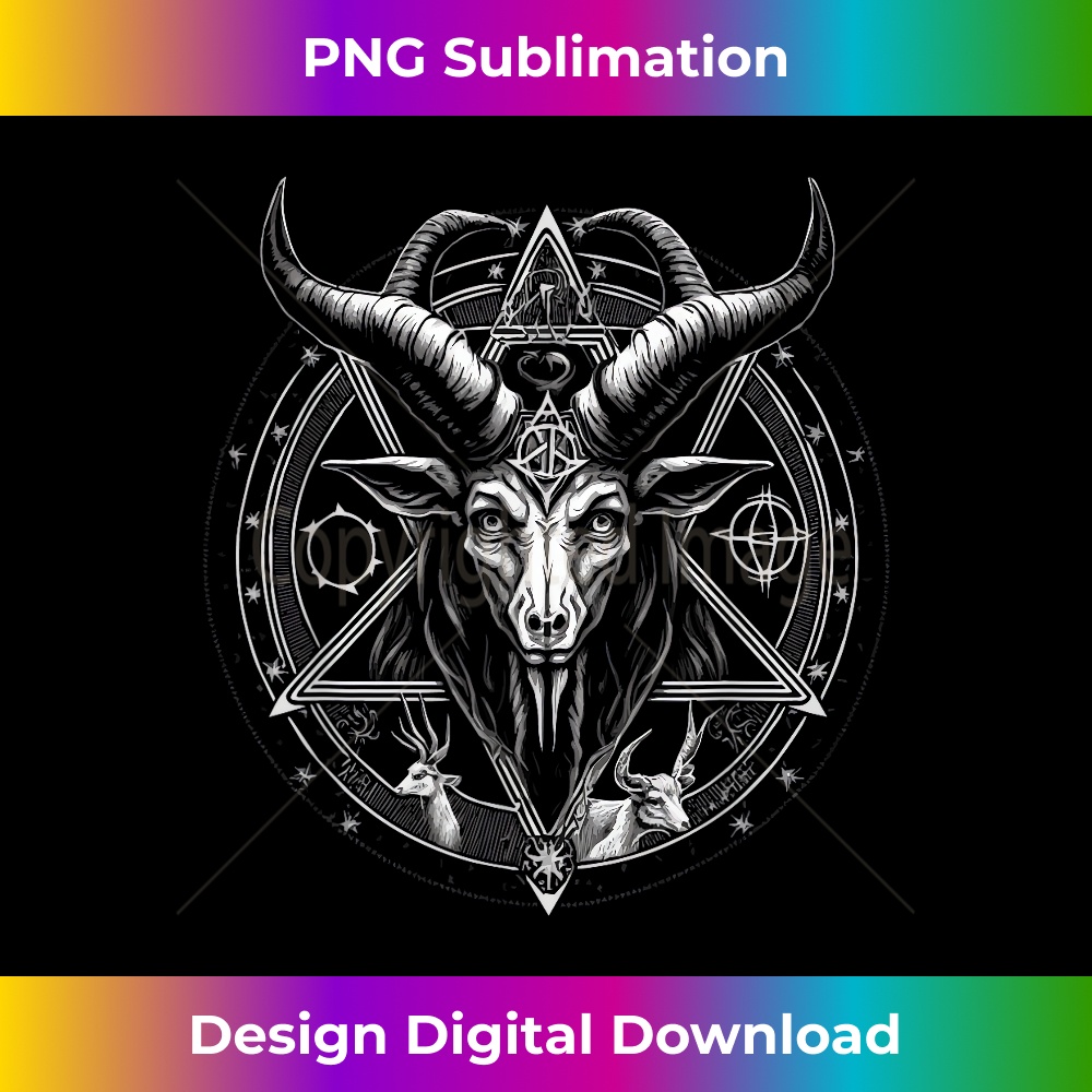 Pentagram Goat Head Baphomet Satan Satanic Devil Graph - Cra | Inspire ...