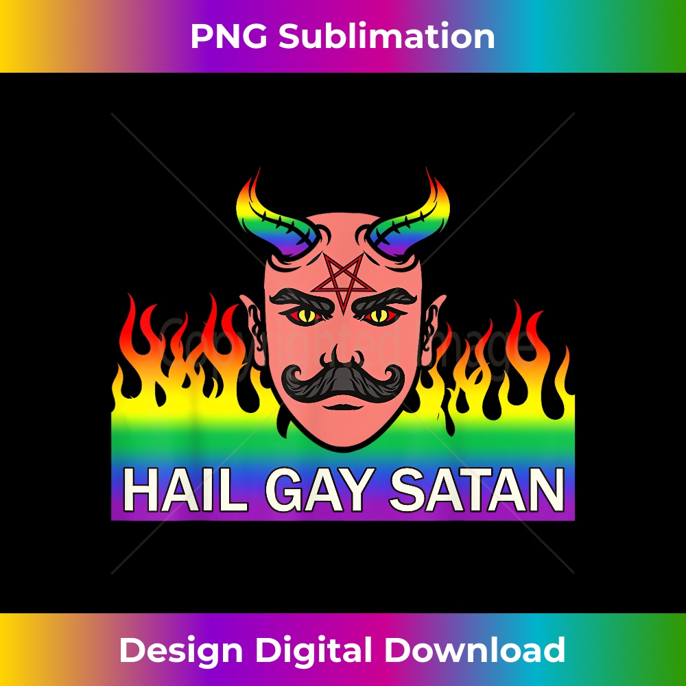 Hail Gay Satan LGBT P - Contemporary PNG Sublimation Design | Inspire ...