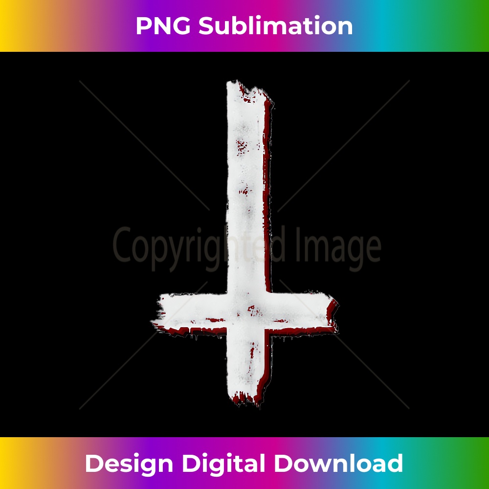 Inverted Cross Satanic Tank - Minimalist Sublimation Digital - Inspire ...