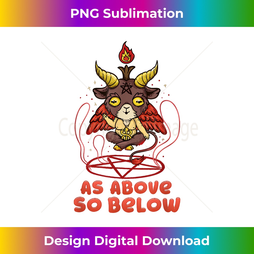 As Above So Below - Satanic Anime Kawaii Baph - Crafted Subl - Inspire ...