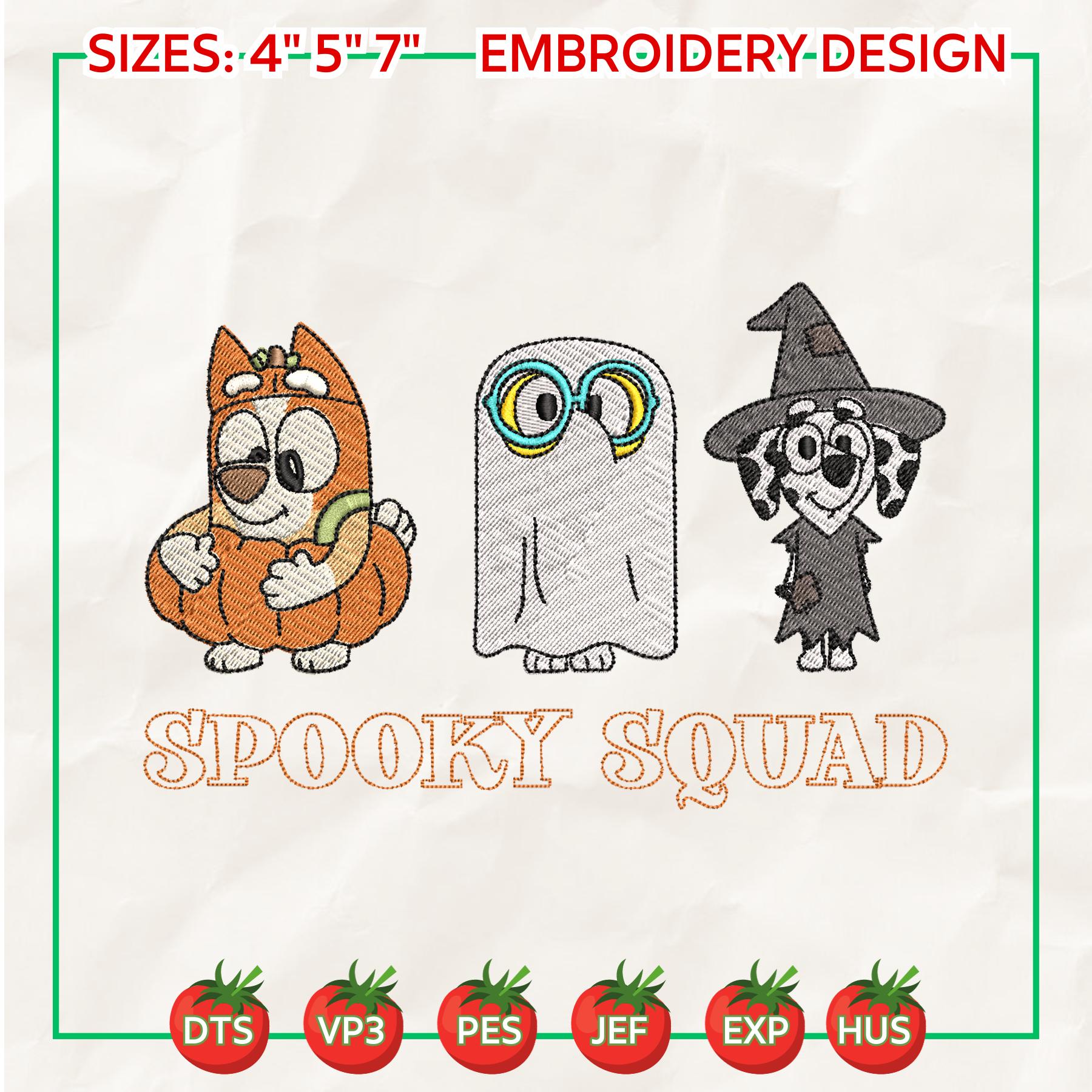 Hello Spooky Halloween Embroidery Design, Spooky Squad Embro | Inspire ...