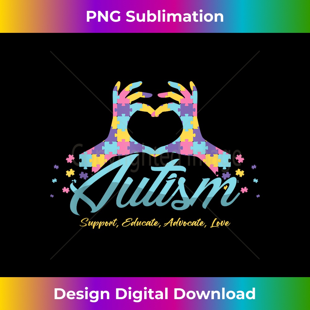 Autism Awareness Heart Puzzle Autistic Ribbon Special Nee - - Inspire ...