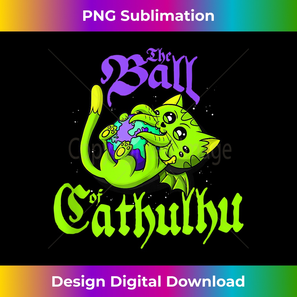 Cute Kawaii Cat Cthulhu Ball of Cathulhu Eating the World Ta - Inspire ...