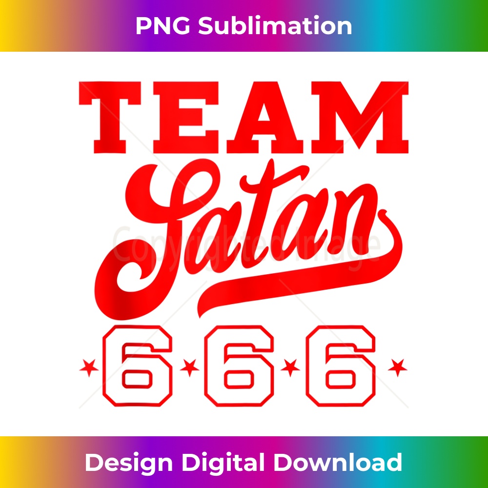 Team Satan 666 Costume Tank - Eco-Friendly Sublimation PNG D | Inspire Uplift