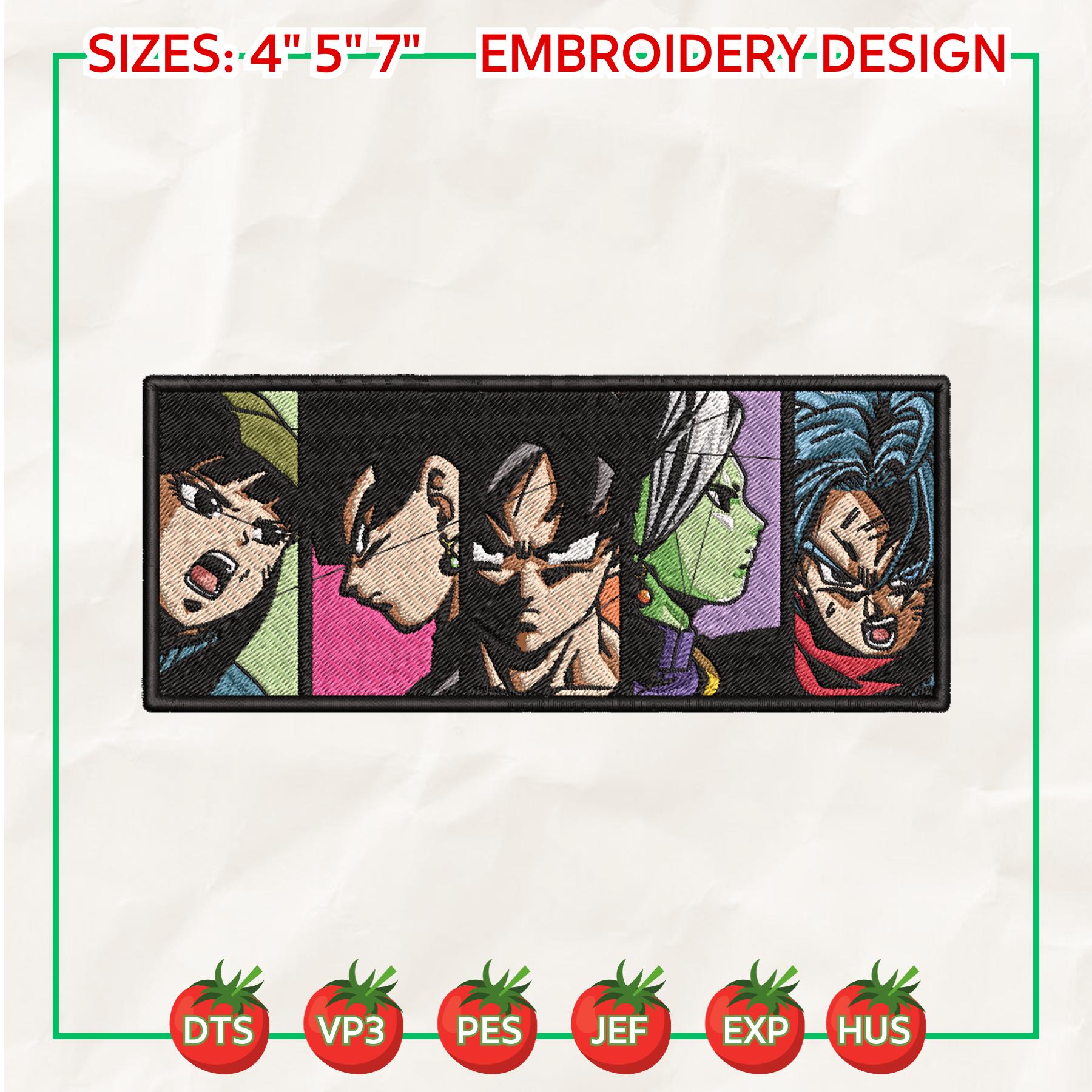 Anime Embroidery Design File, Machine Embroidery Designs, In - Inspire ...