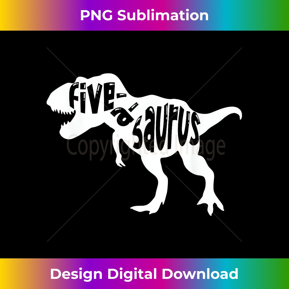Five-a-saurus dinosaur 5th birthday trex birthday for bo - S | Inspire ...