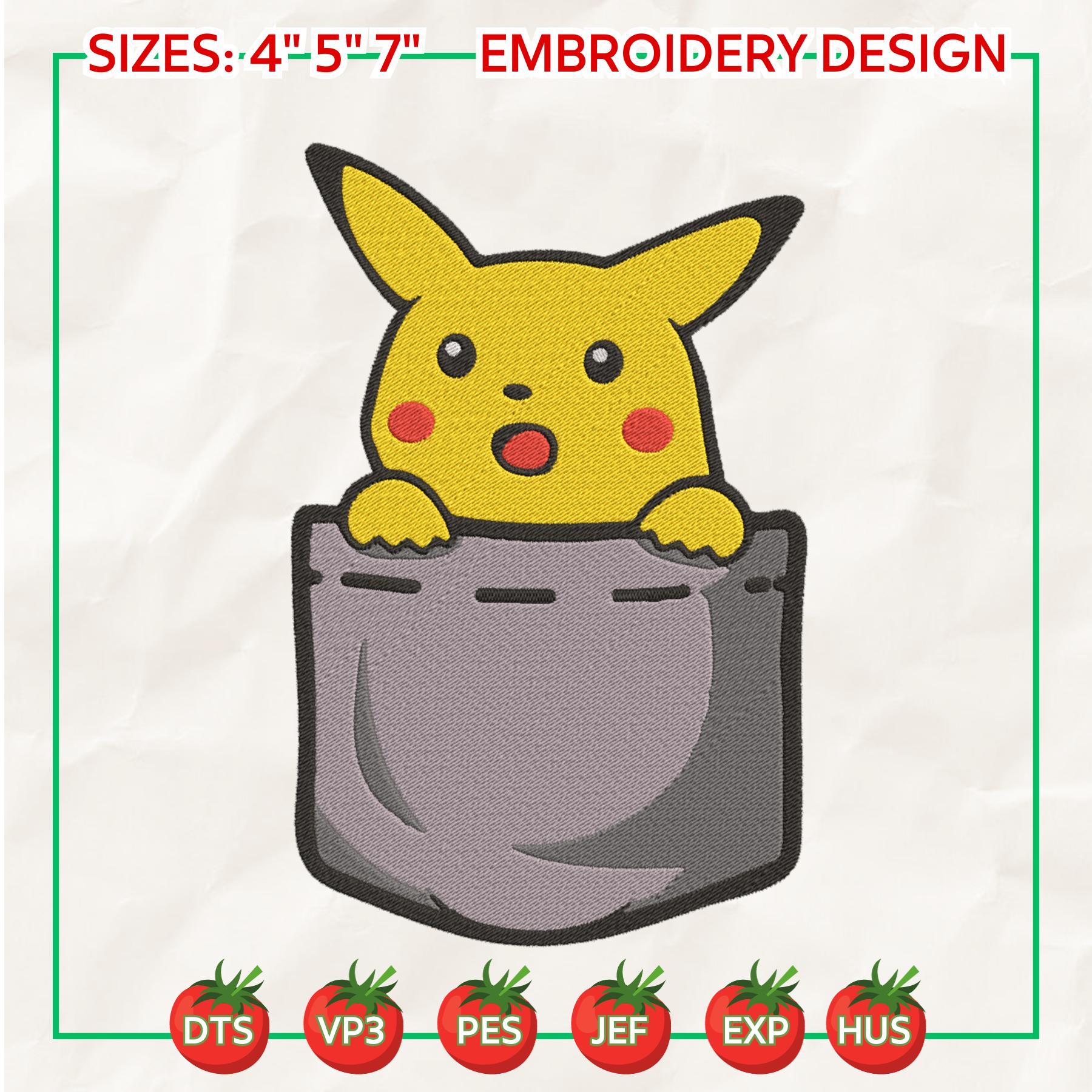 Monster Anime Embroidery, Pocket Monster Anime Embroidery, H | Inspire ...