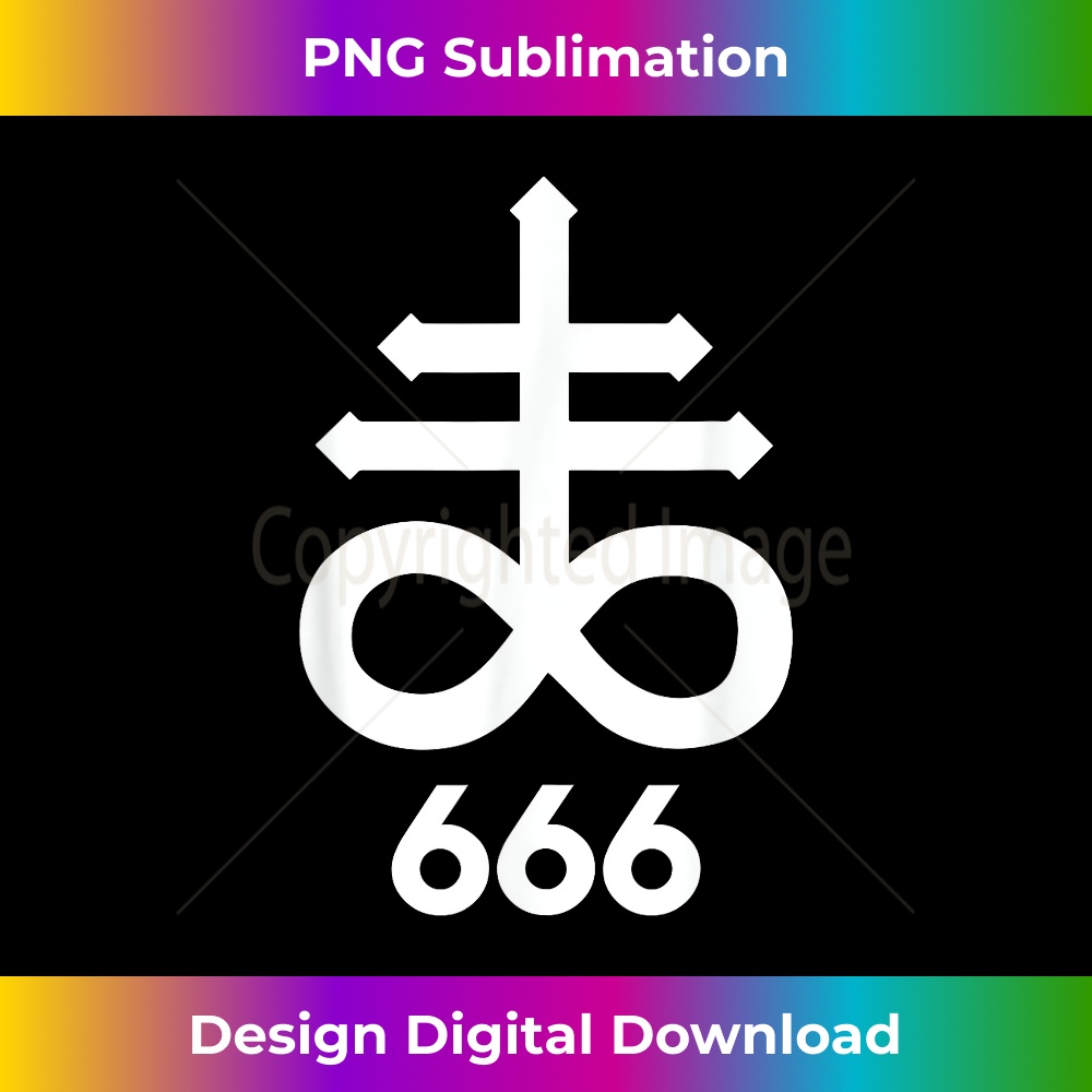 666 - Satanic Symbol T-Shirt (Sigil of the Devi - Chic Subli | Inspire Uplift