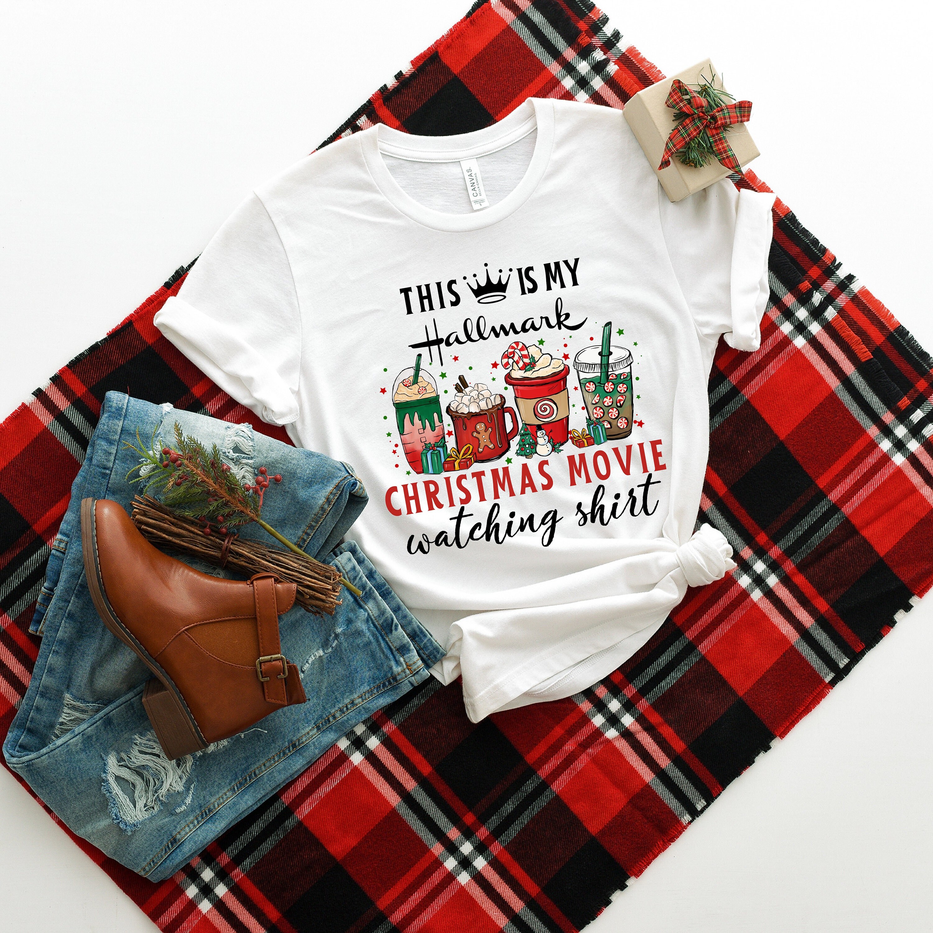 This Is My Hallmark Christmas Movie Watching Shirt, Santa Sh | Inspire ...