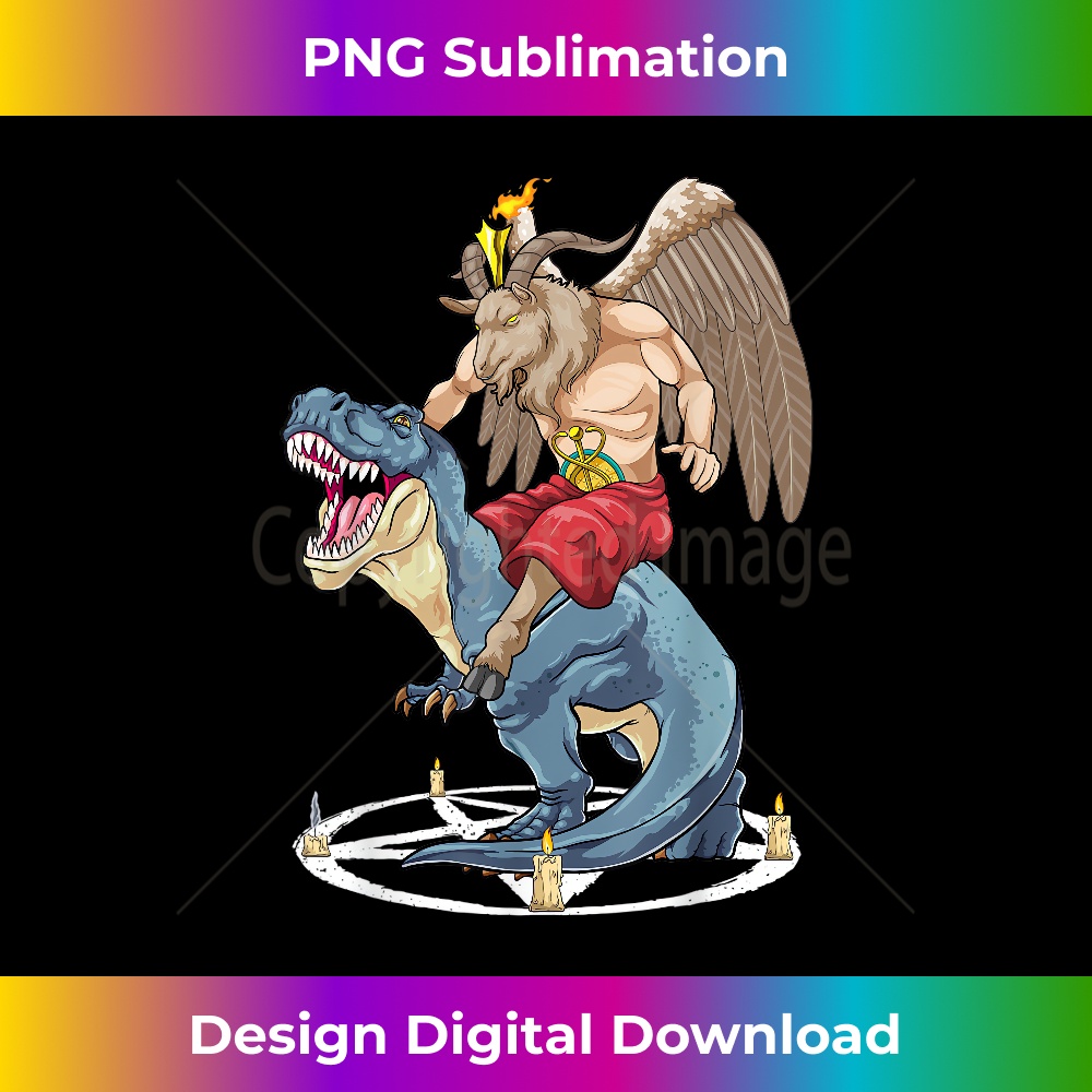 Satanic Baphomet Riding Dinosaur T-Rex Satan Goat Penta - Co | Inspire ...