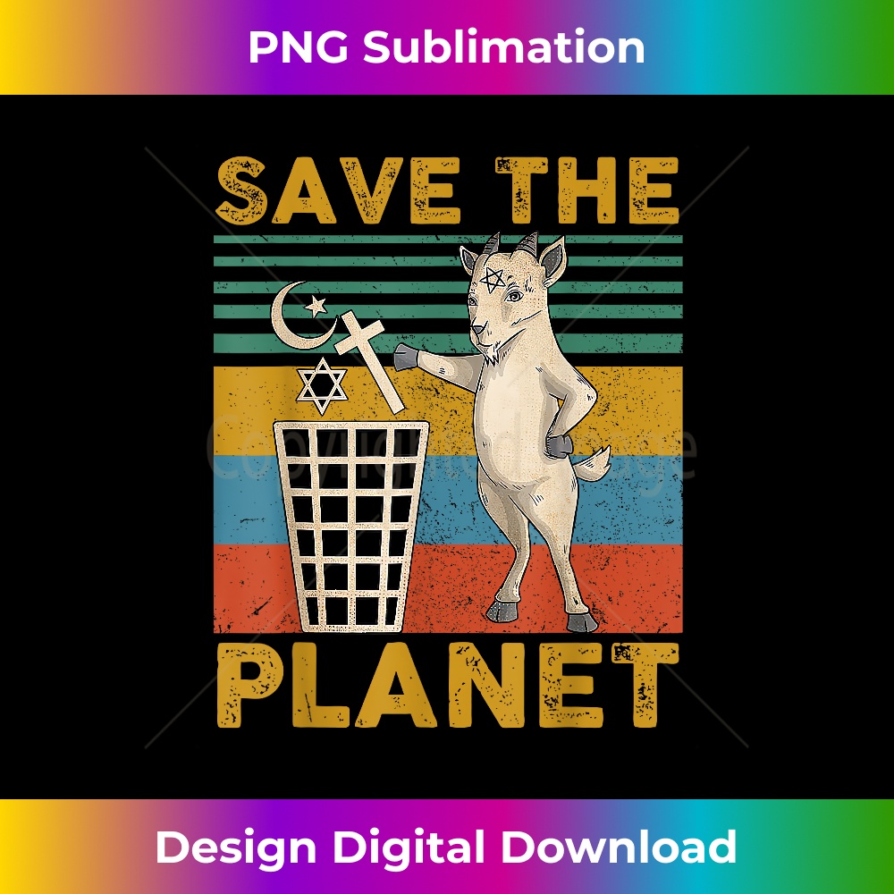 Satanic Goat Hail Satan Save The Pl - Sophisticated PNG Subl - Inspire ...