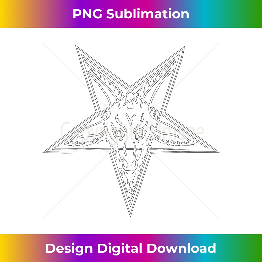 Occult Shirt- Satanic Goat Head Baphomet Pentagr - Sleek Sub | Inspire ...