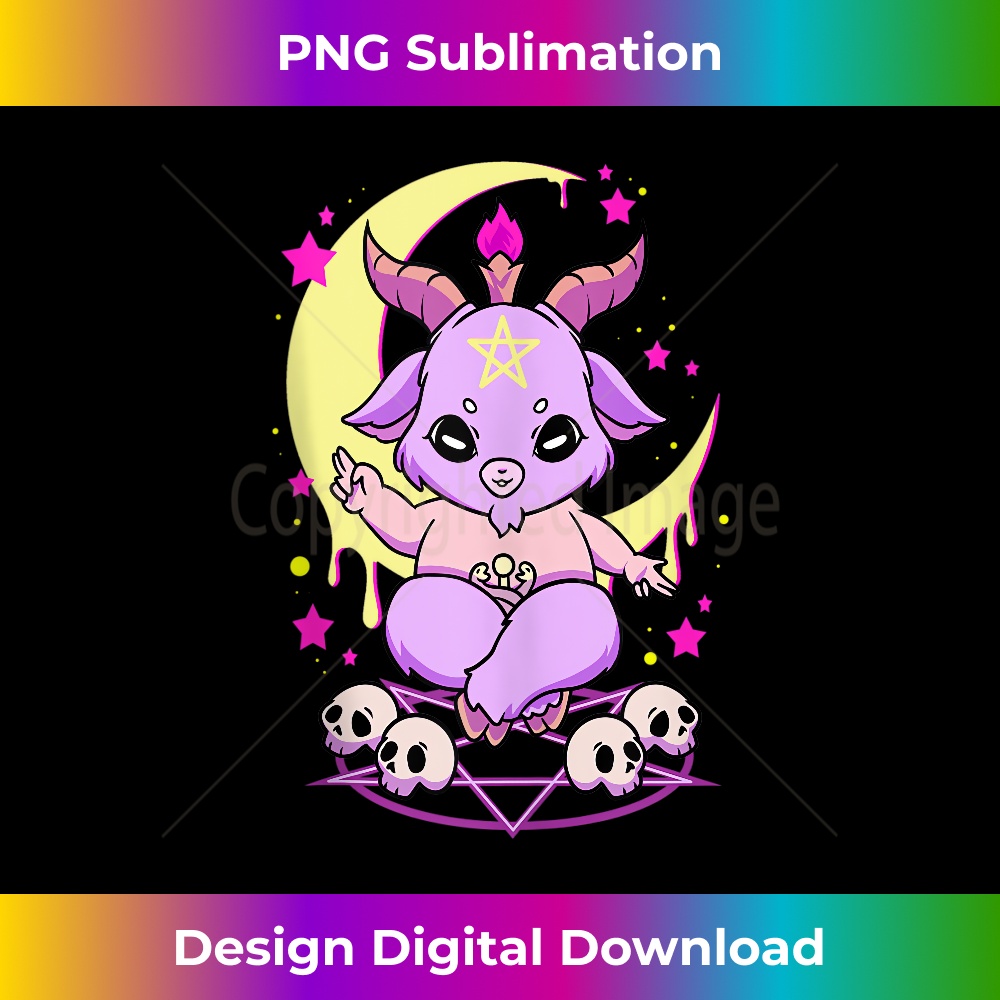 Satan Witch Occult Baphomet Chibi Hail Satan Satanic Tank T | Inspire ...