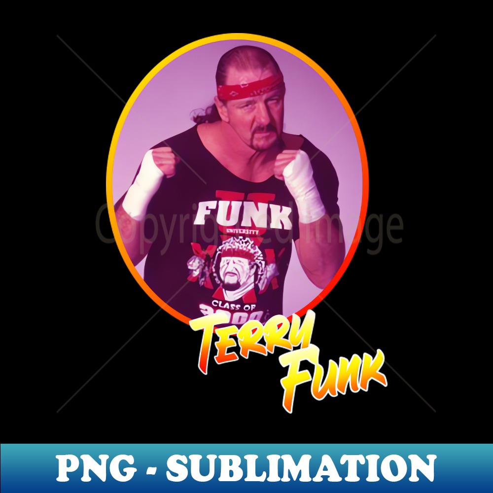 Terry Funk - PNG Transparent Digital Download File for Subli - Inspire ...
