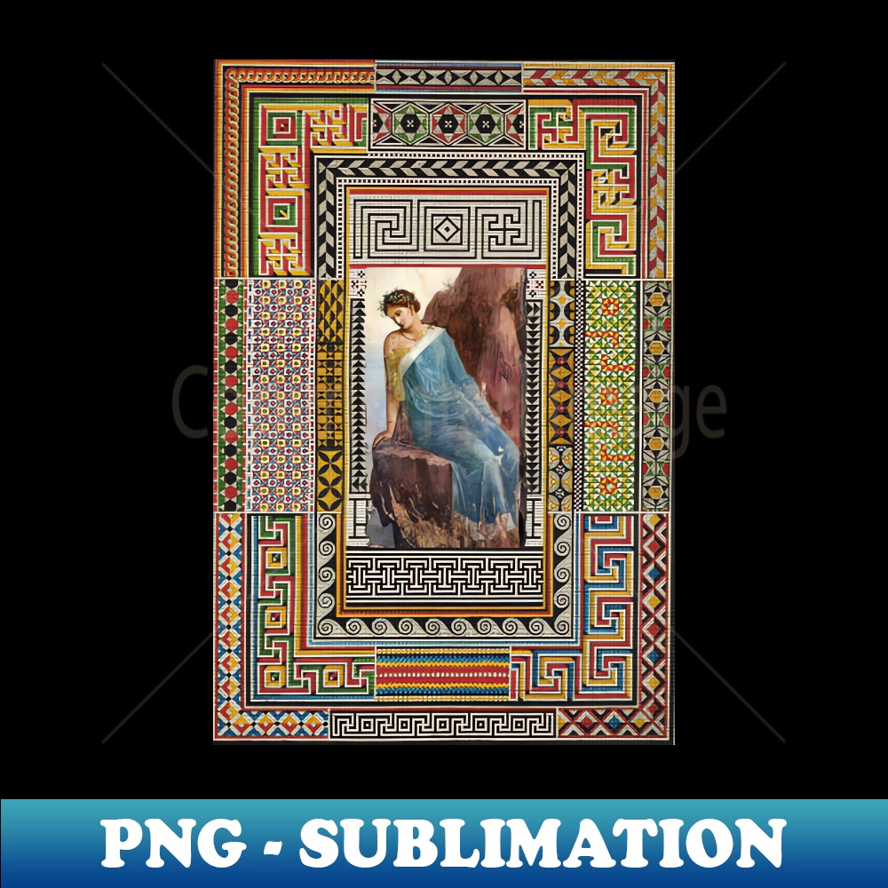 ANTIQUE ROMAN WOMAN FIGURE WITH POMPEII MOSAICS PATCHWORK - | Inspire ...