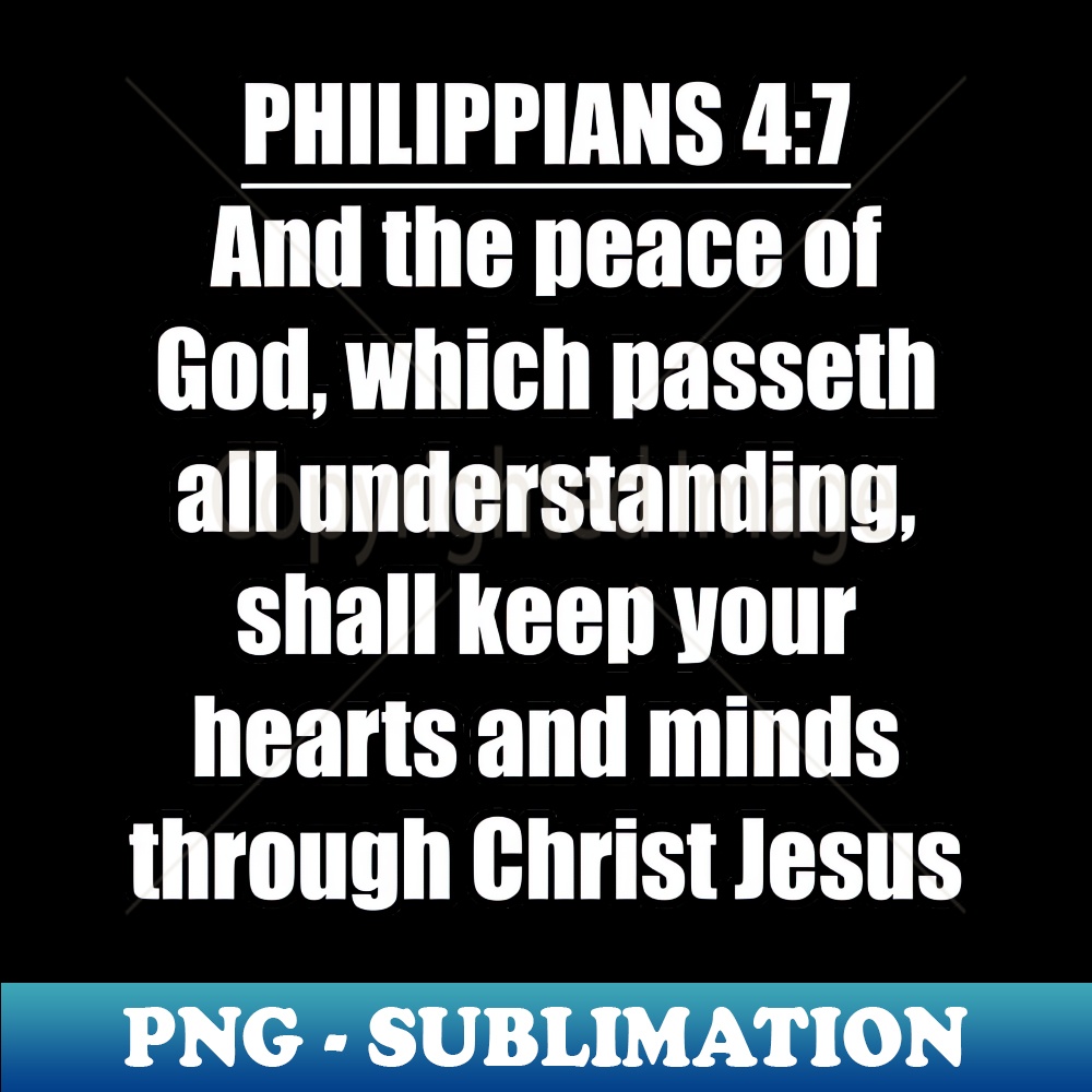 Philippians 47 King James Version KJV Bible Verse Typography | Inspire ...
