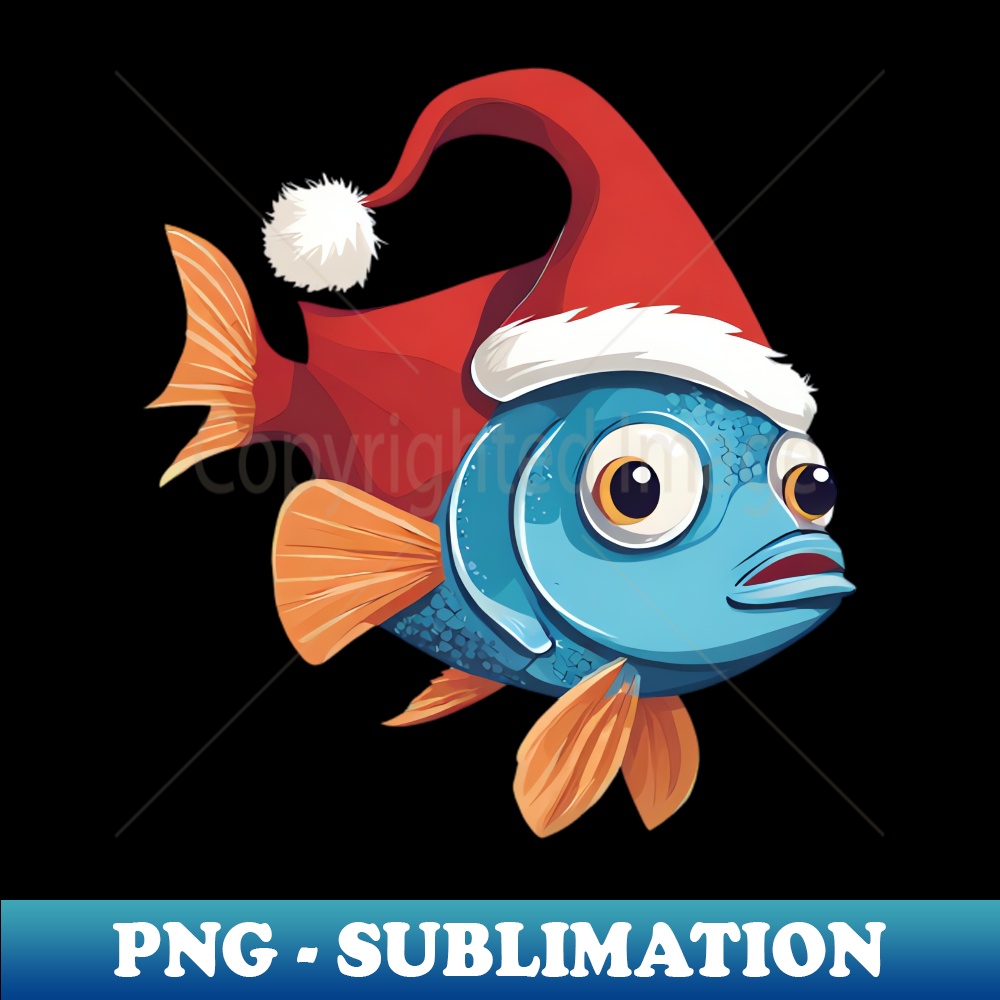 Funny Christmas Fish - Stylish Sublimation Digital Download - Inspire ...