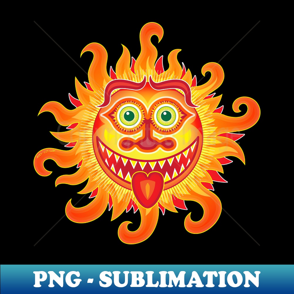 Mischievous summer sun grinning and sticking its tongue out | Inspire ...