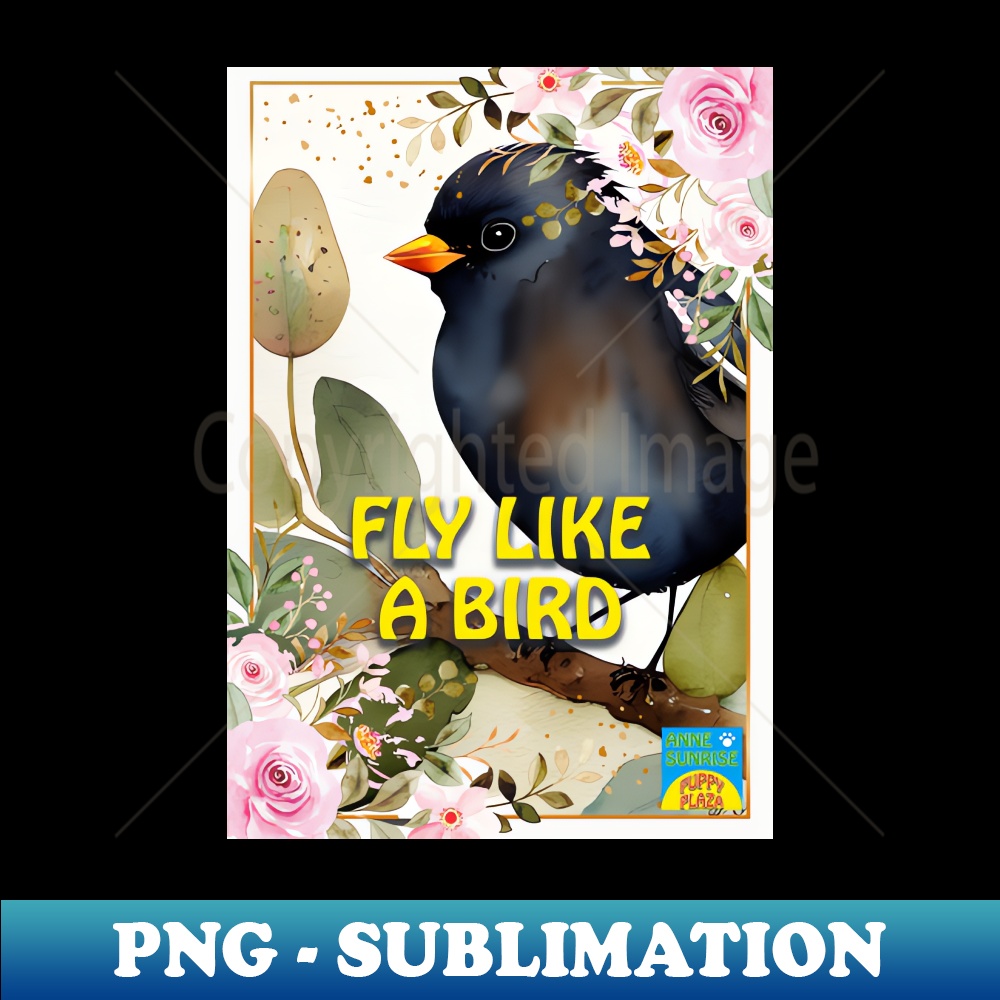 Fly like a bird little blackbird - Decorative Sublimation PN | Inspire Uplift