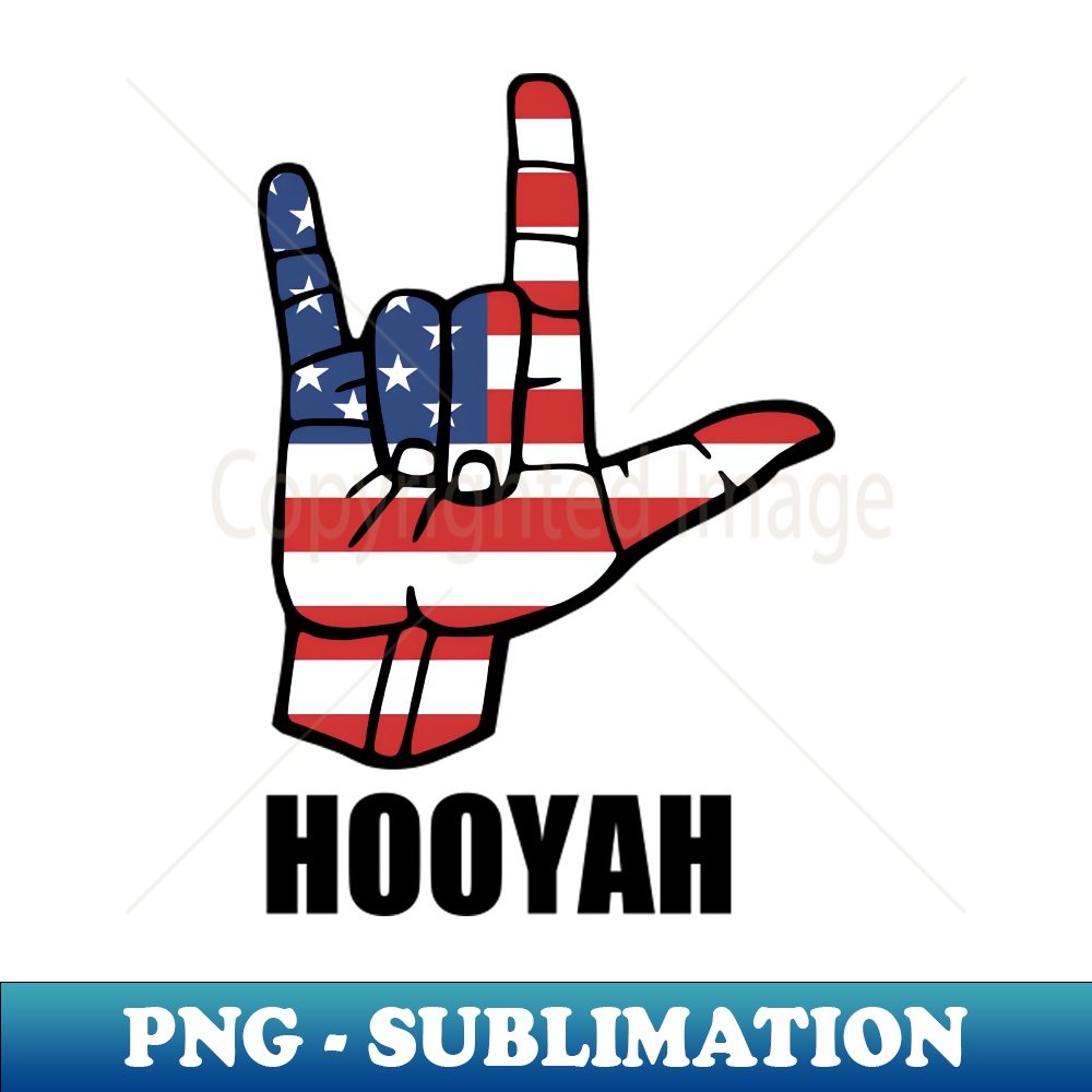 ILY I Love You Hooyah USA American Flag ASL American Sign La | Inspire ...