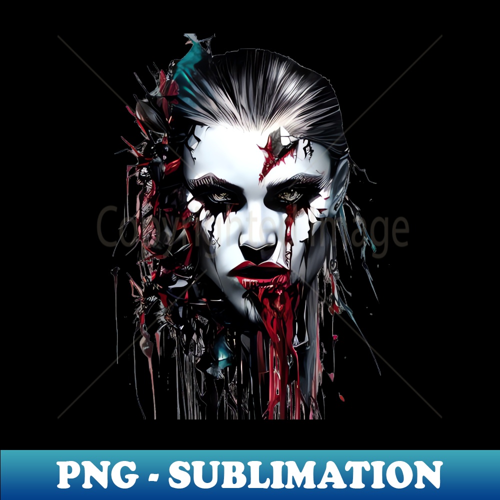 Vampire face melting paint drip effect - Trendy Sublimation - Inspire ...