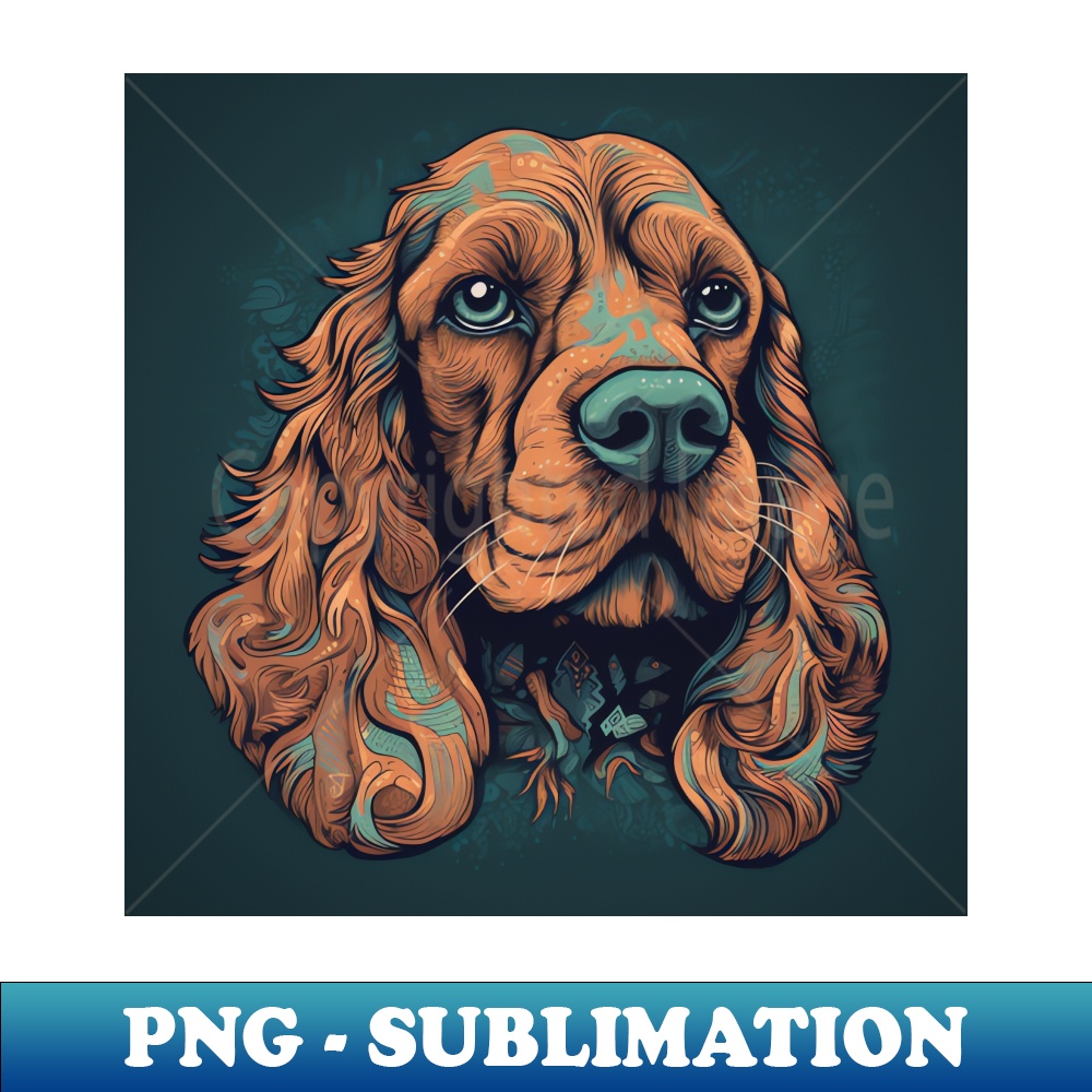 Cocker Spaniel - Modern Sublimation PNG File - Fashionable a | Inspire ...