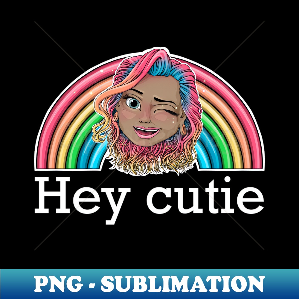 Hey cutie Reca Prisma winking face emoji white text - Sublim | Inspire ...