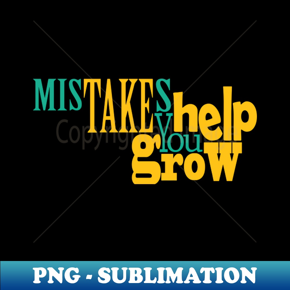 Mistakes Help You Grow - Retro PNG Sublimation Digital Downl | Inspire ...