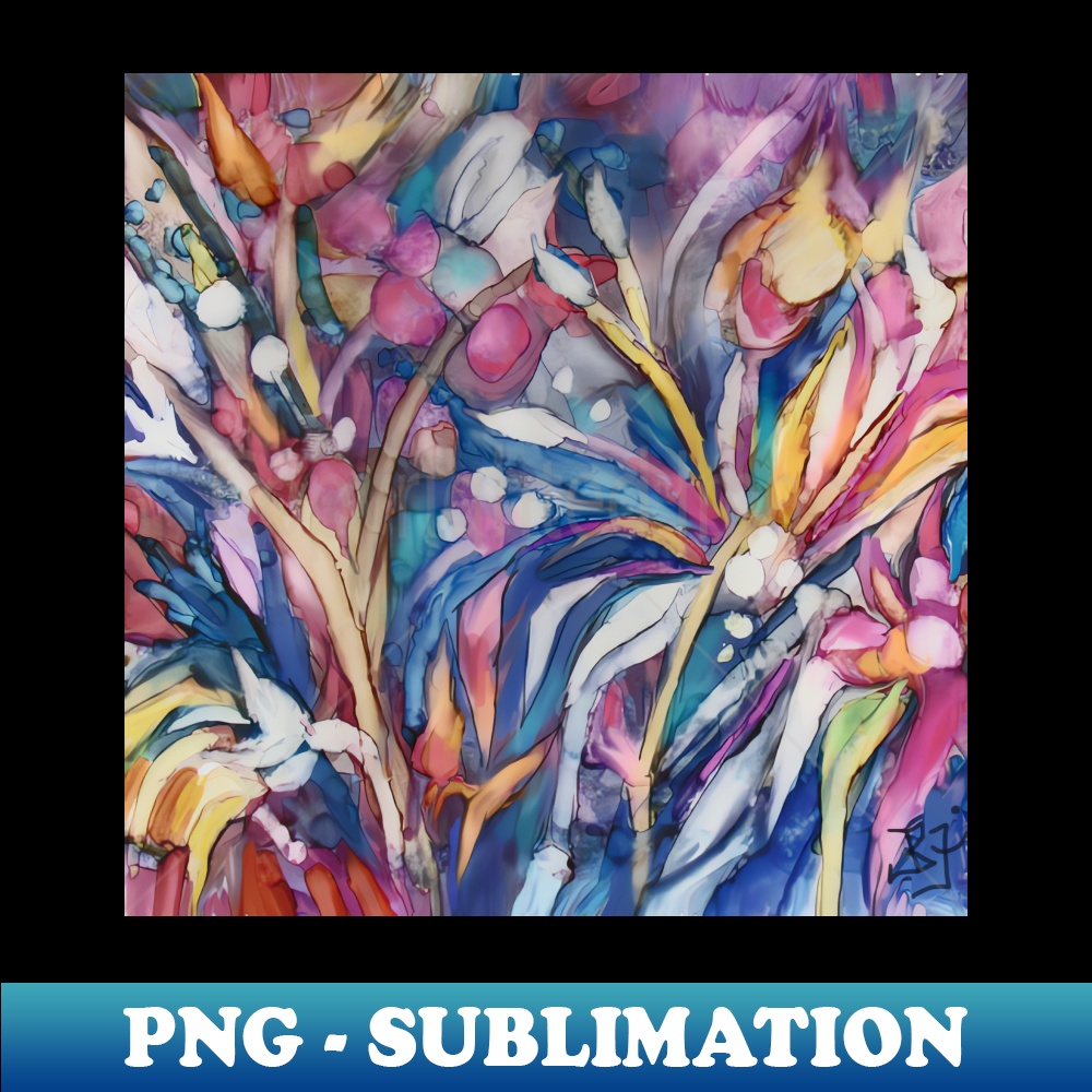 Abstract Flower Design in Mixed Media Jean B Fitzgerald - In | Inspire ...