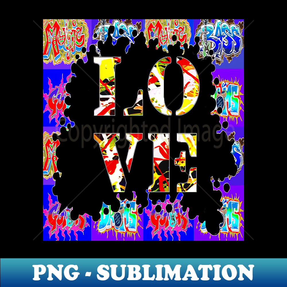 Love splash blue - PNG Transparent Sublimation Design - Brin | Inspire ...