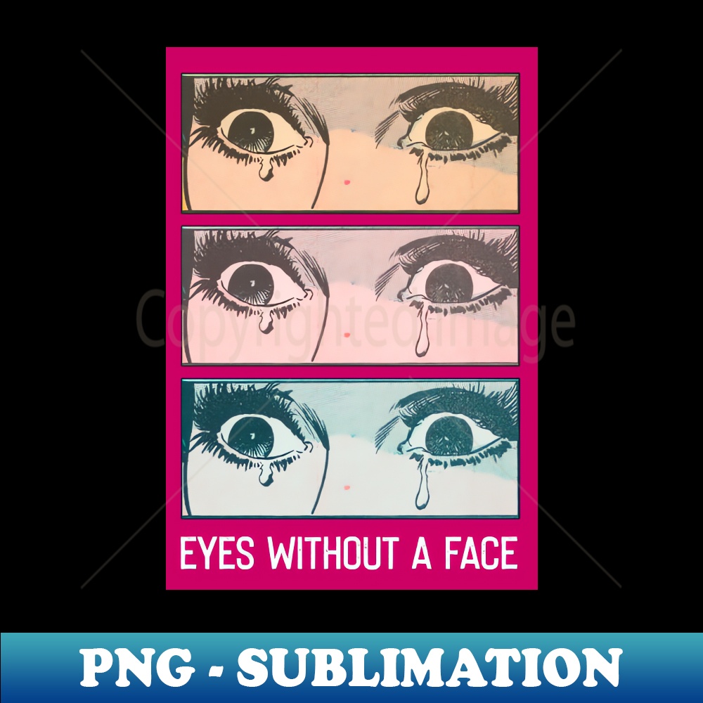 Eyes without a face retro illustration - High-Quality PNG Su | Inspire ...