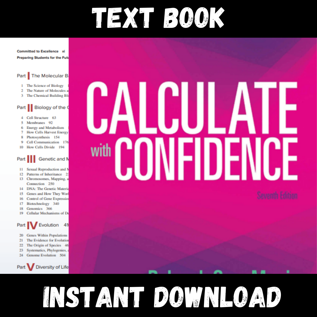 Textbook of Calculate with Confidence 7th Edition Instant Do | Inspire ...