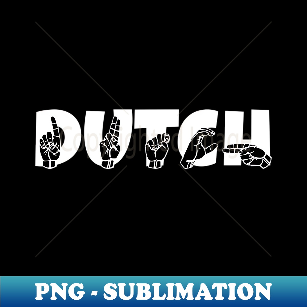 DUTCH ASL Sign Language Design - PNG Transparent Digital Dow | Inspire ...