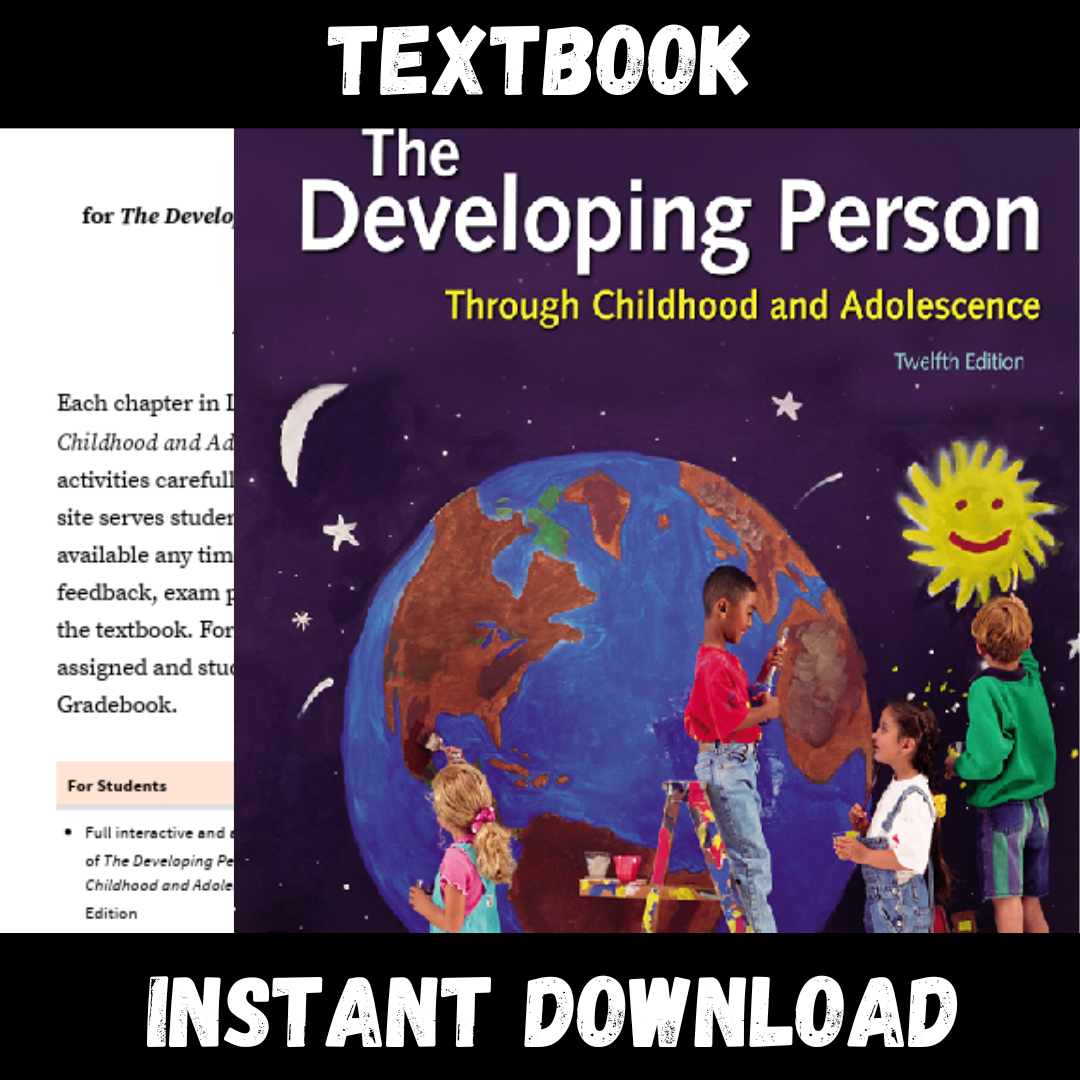 Textbook of Developing Person Through Childhood and Adolesce | Inspire ...